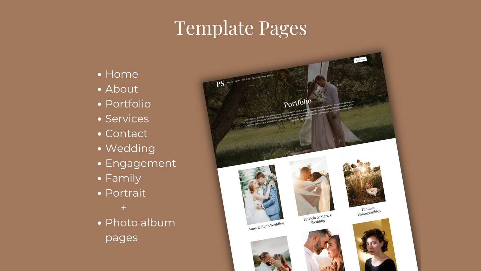 Photography HTML Template - Responsive Photographer Multi Page Website ...